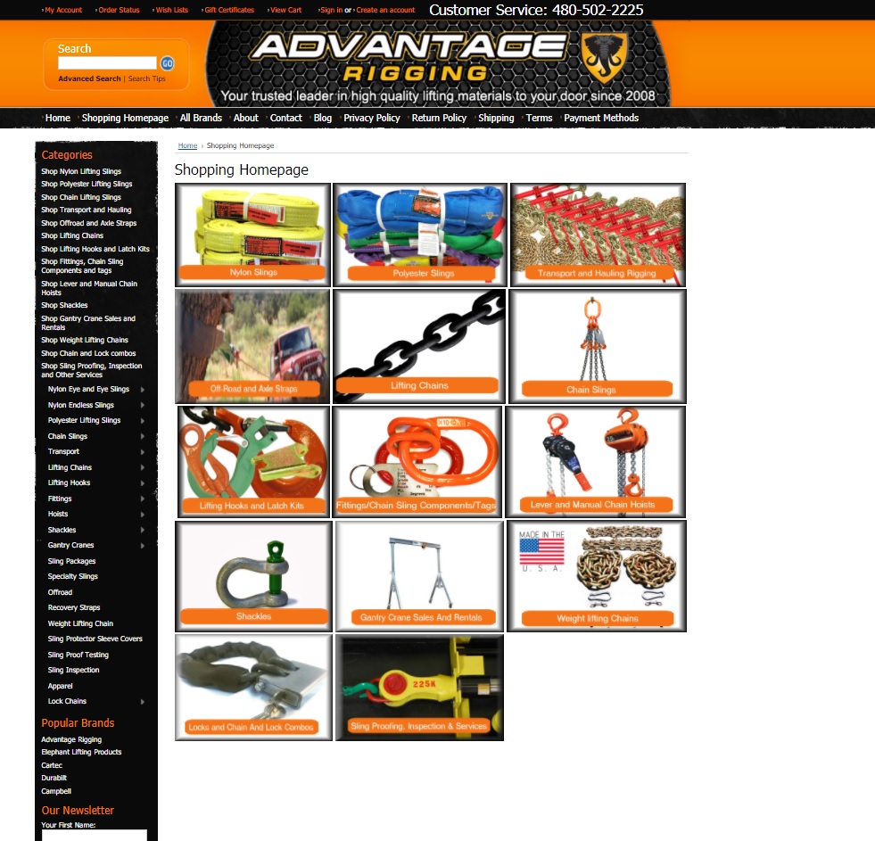 New Website Layout Live Now - Advantage Rigging